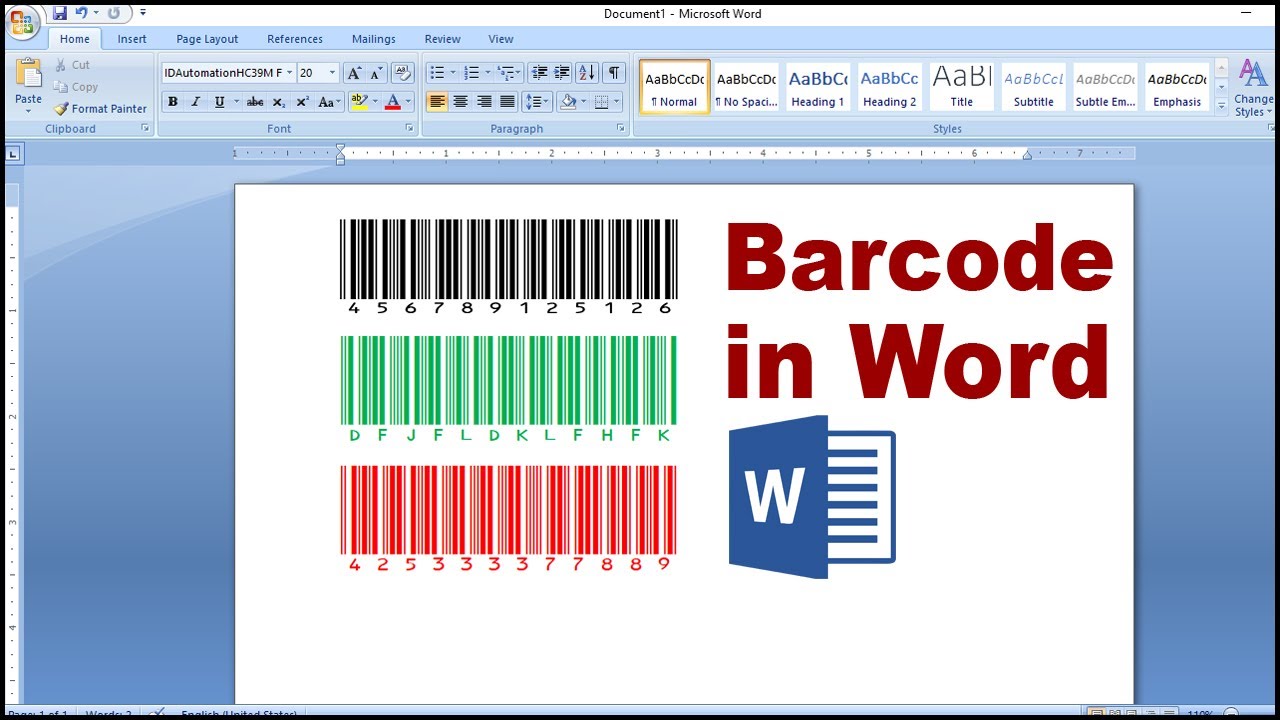 How To Print Barcode Labels In Microsoft Word At Russell Romine Blog