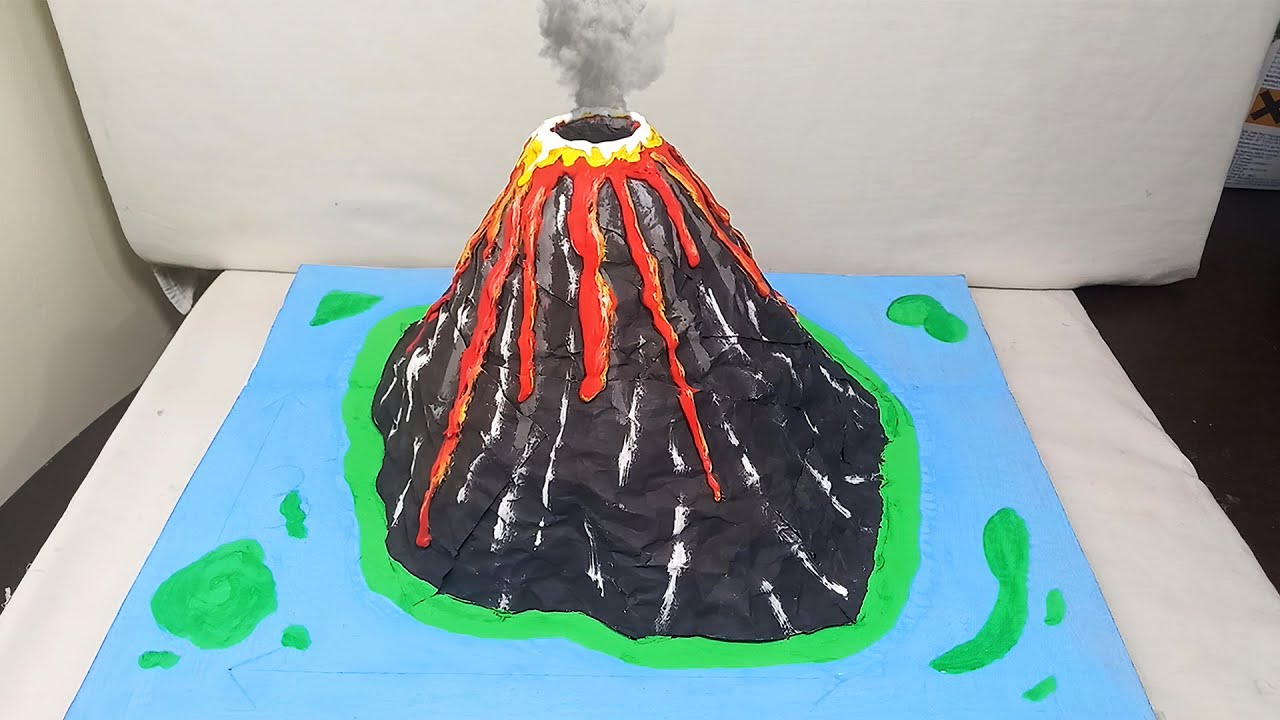 Maqueta Como Hacer Un Volcan Con Material Reciclable