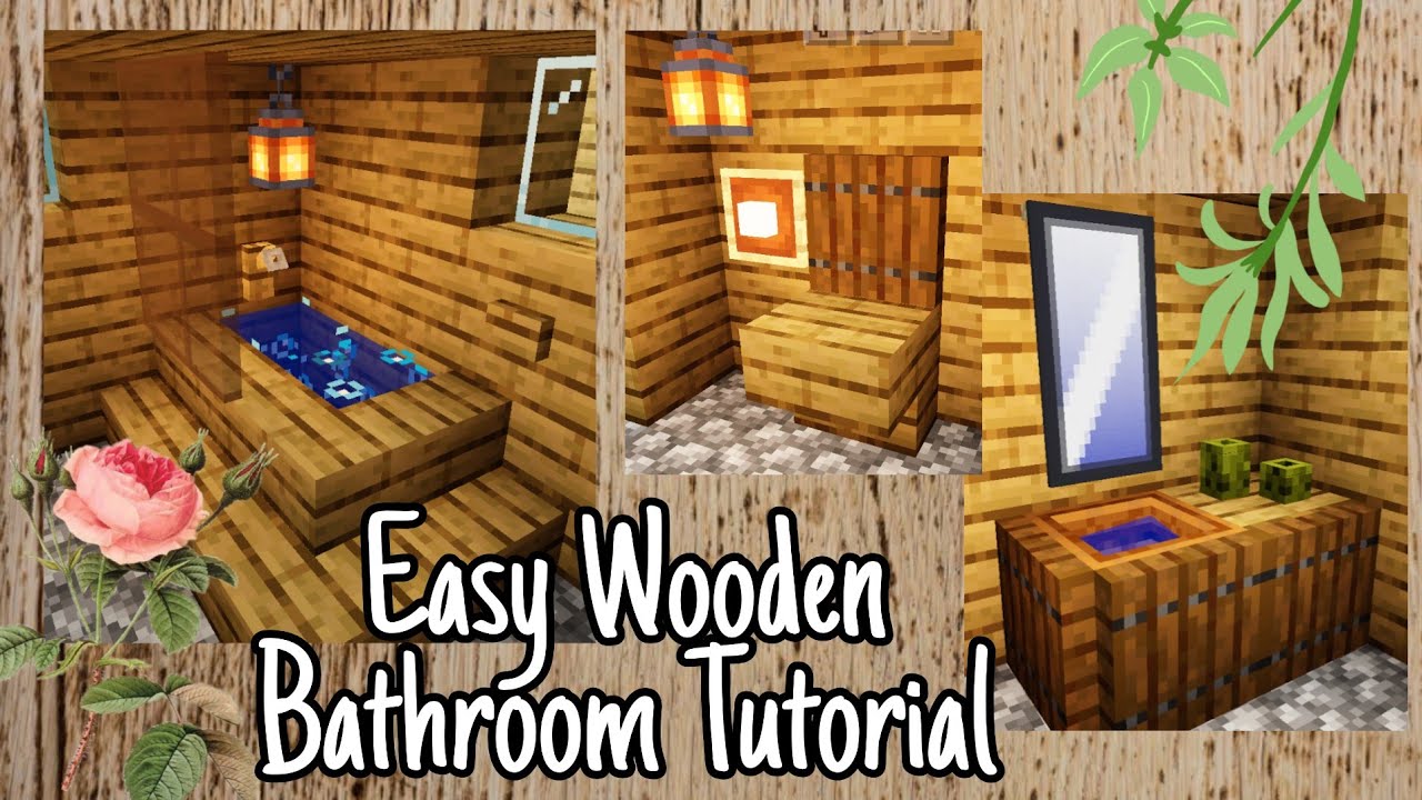 Minecraft Wooden Bathroom