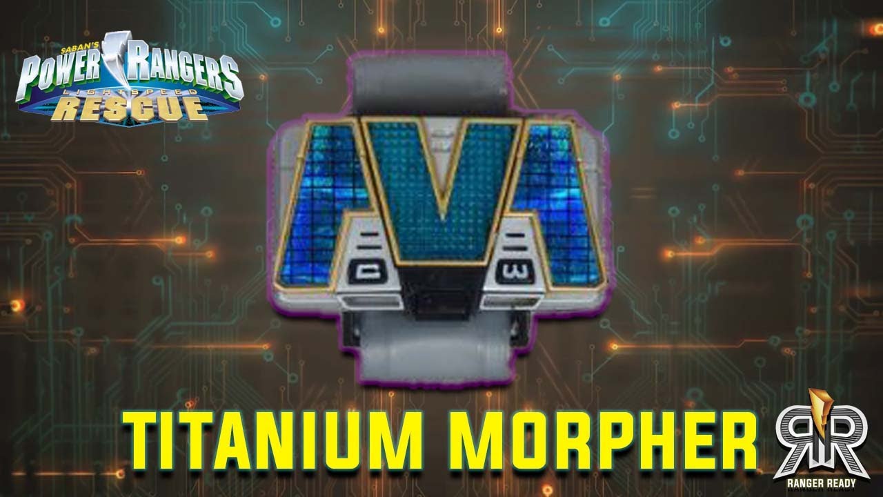 Power Rangers Lightspeed Rescue Titanium Morpher