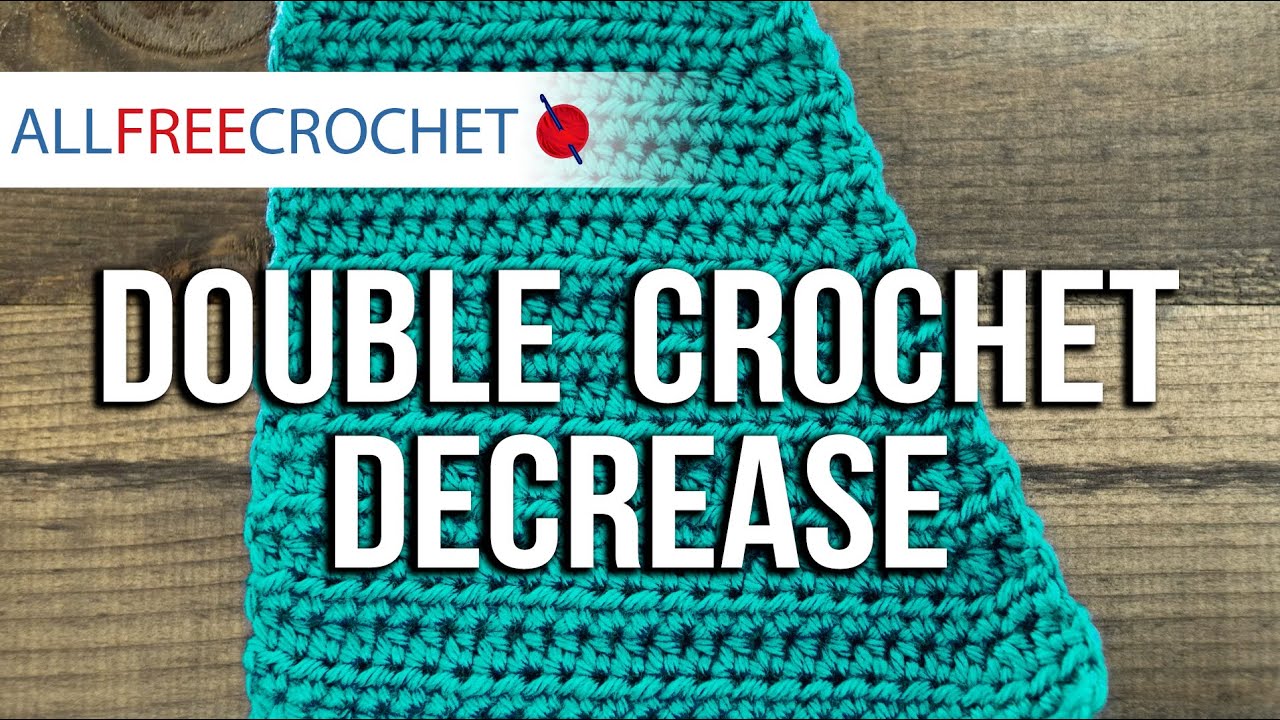 Double Crochet Decrease Left Handed Tutorial Youtube