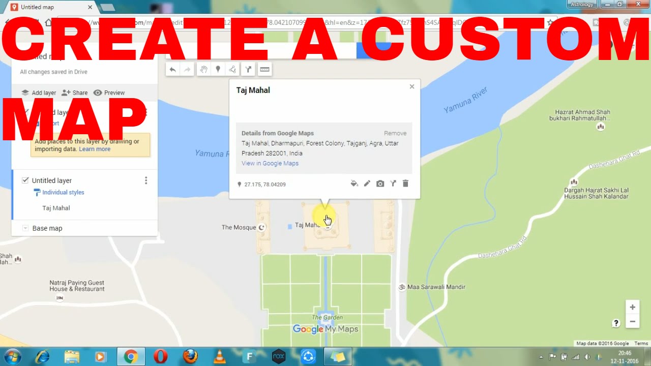 Create A Custom Map Using The New Google Maps Youtube