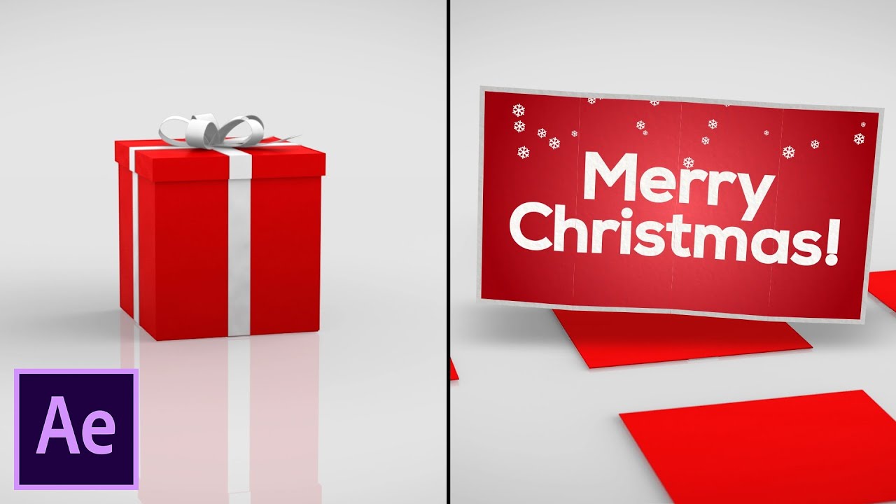 Gift Present Box Opening After Effects Template Youtube