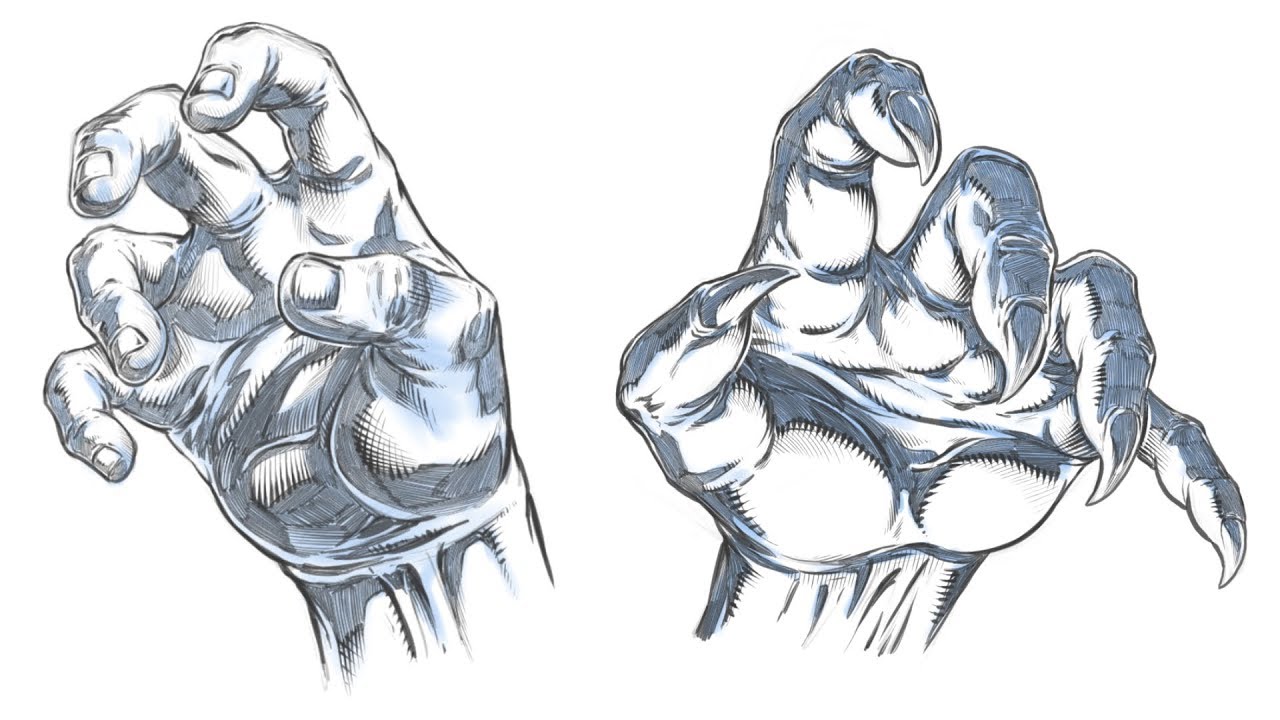 Creepy Hand Drawings A Little Body Horror Art Done With Fountain Pen