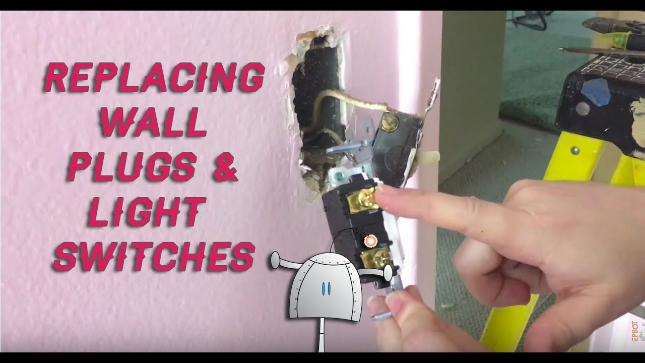 How To Replace Electrical Outlets Light Switches Youtube
