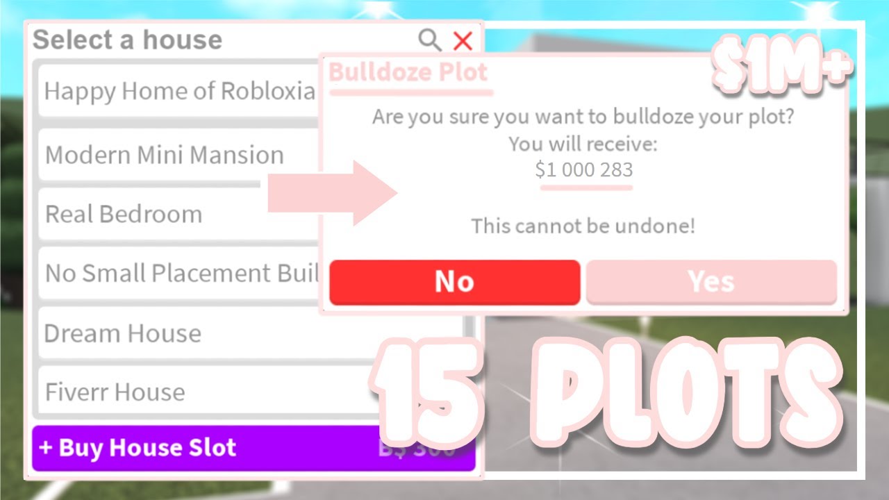 Showing Deleting My Bloxburg Plots 15 Plots Roblox Youtube