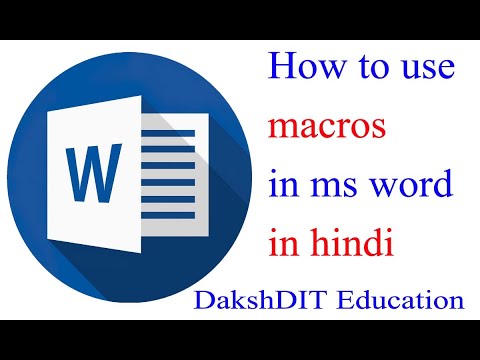 How To Create And Use Macros In Microsoft Word Youtube