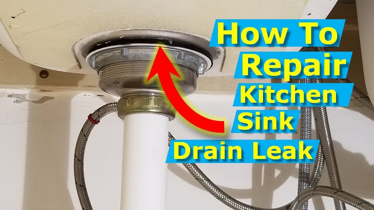 How To Seal Kitchen Sink Drain Stop Leaks
