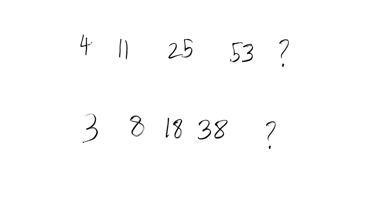 Find The Next Number In The Sequence Youtube