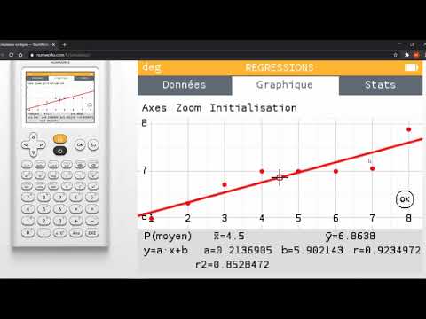 Numworks Nuage De Point Et Ajustement Affine Youtube