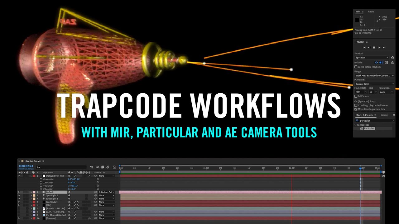 Tutorial Trapcode Workflows With Mir Particular And The New Ae