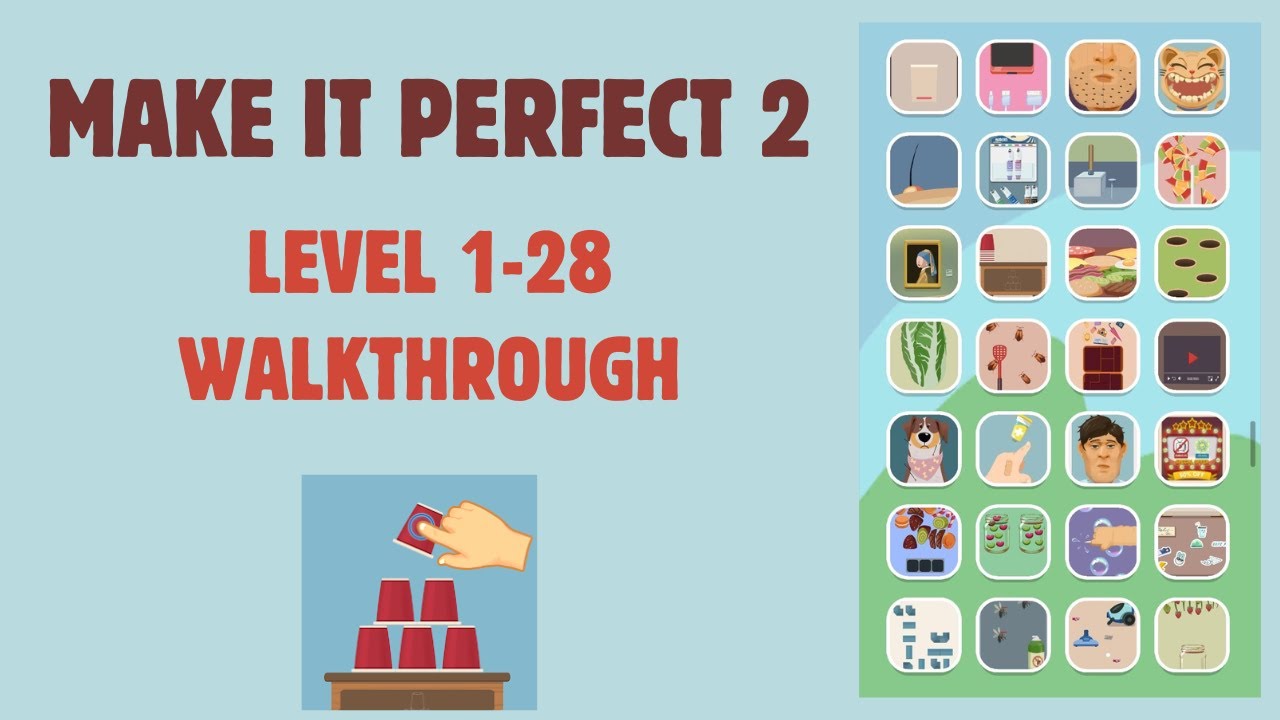 Part 1 Make It Perfect 2 Game Level 1 28 Walkthrough Complete Guide