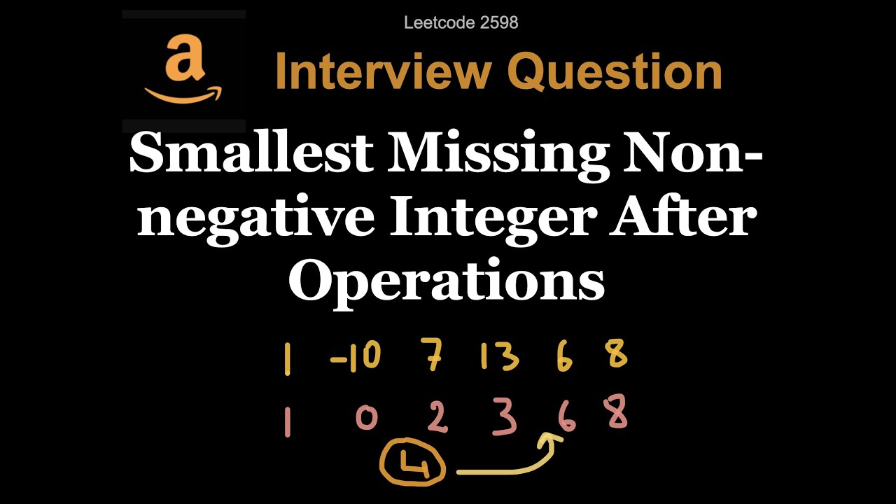 Leetcode 2598 Smallest Missing Non Negative Integer After Operations