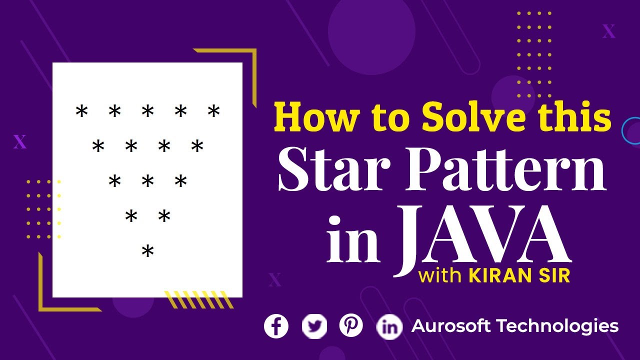 Java Star Pattern Program 005 How To Solve Pattern Program In Java