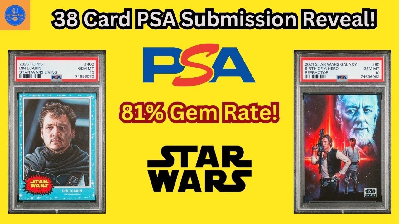 38 Card Psa Submission Reveal Topps Star Wars Grading Special 81