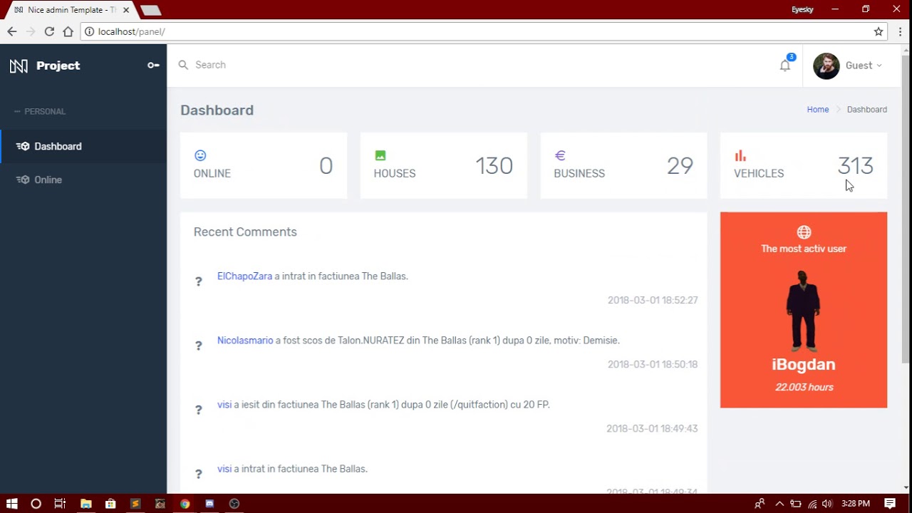 Sa Mp User Control Panel Project Thepowerofajax Youtube