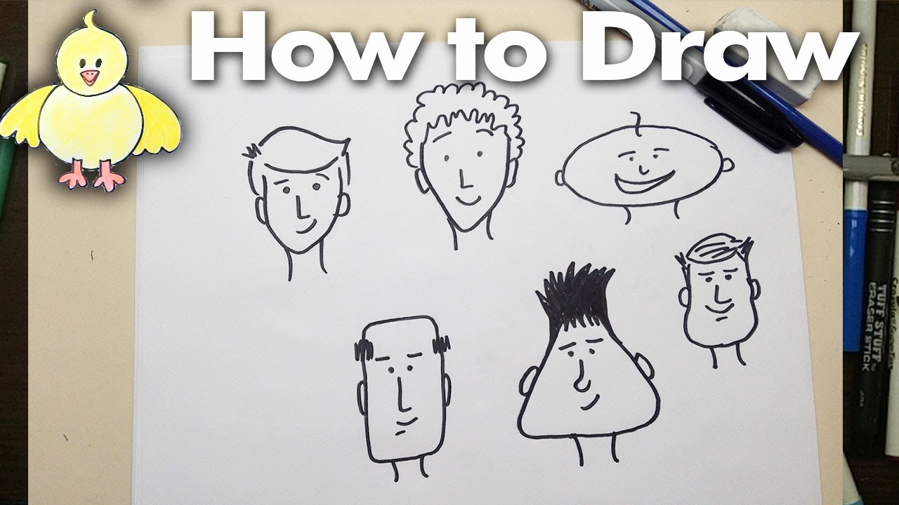 Easy Way To Draw Cartoon Faces Infoupdate Org