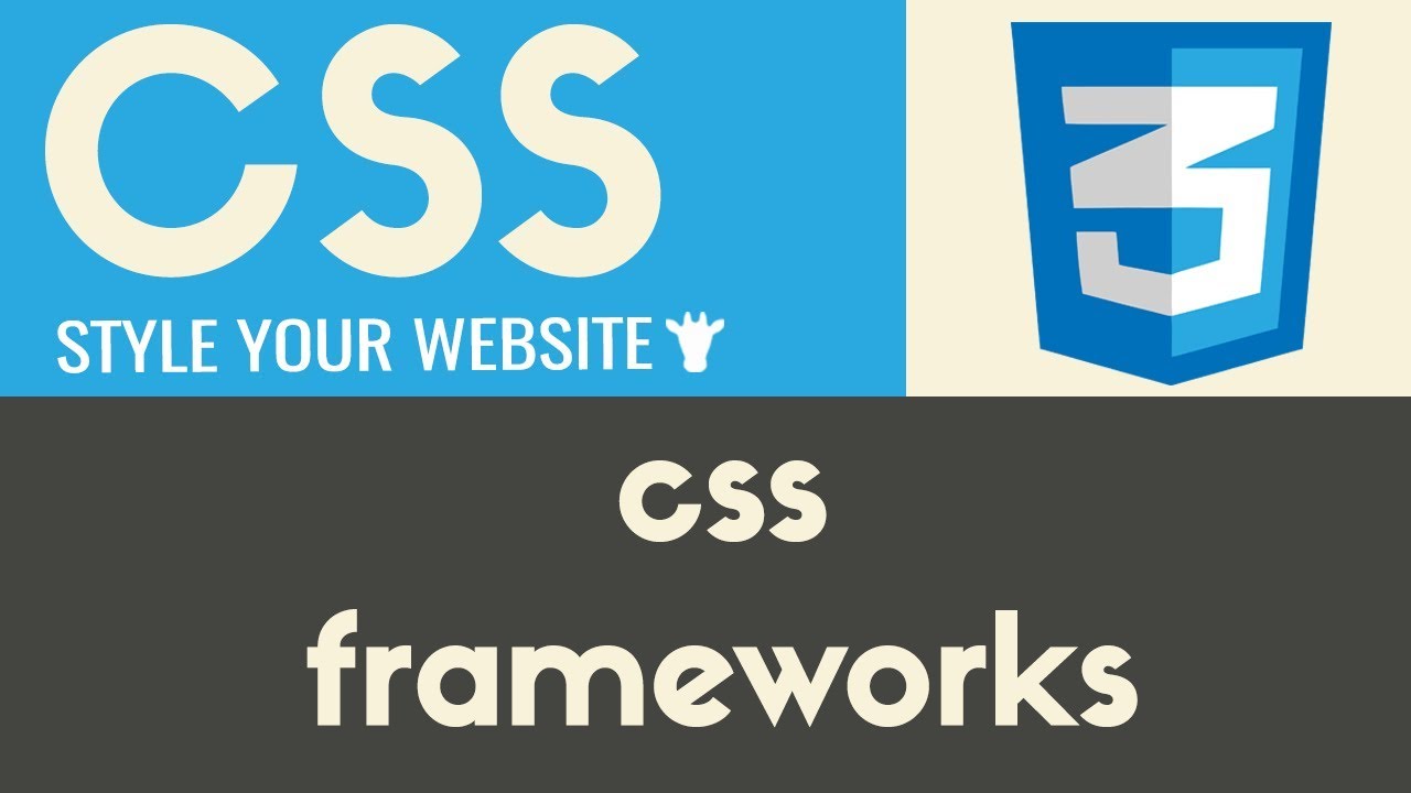 Css Frameworks Css Tutorial 17 Youtube