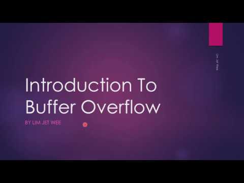 Introduction To Buffer Overflow Youtube
