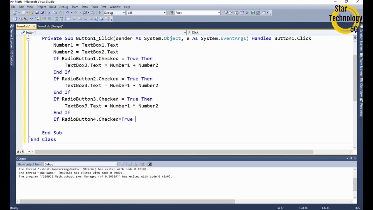 Visual Basic 14 Basic Math Youtube