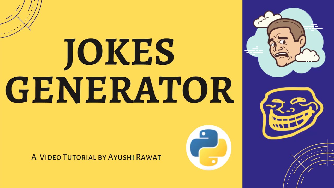 Jokes Generator Pyjokes Python Project Easy Tutorial Youtube