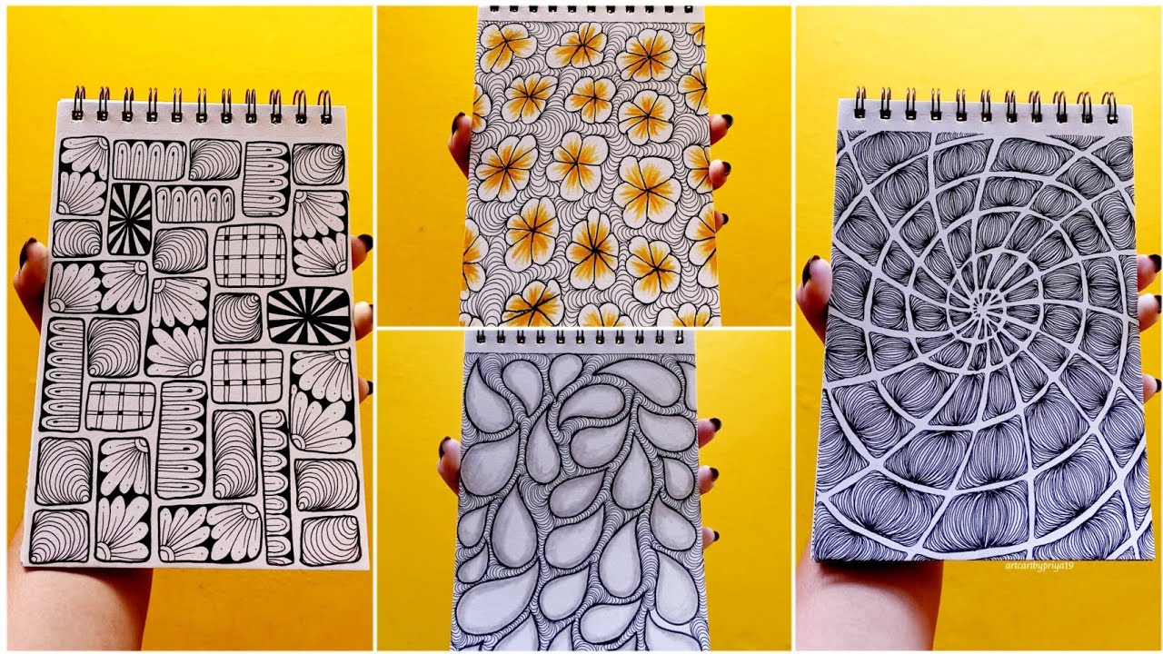Zentangle Tutorial Easy Zentangle Pattern Youtube
