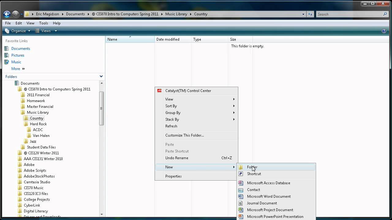 Creating A Folder Structure Youtube