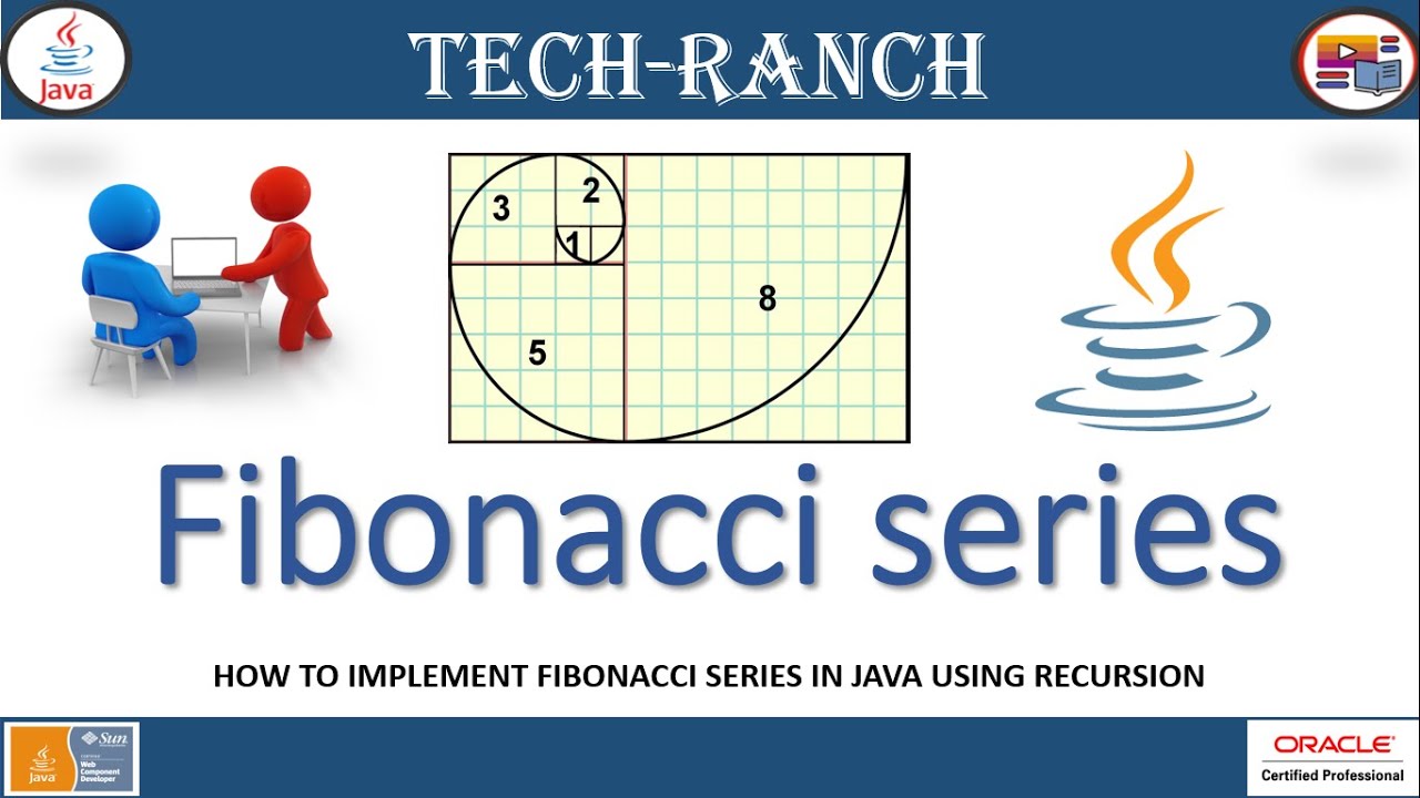 How To Implement Fibonacci Series Using Recursion Java Coding