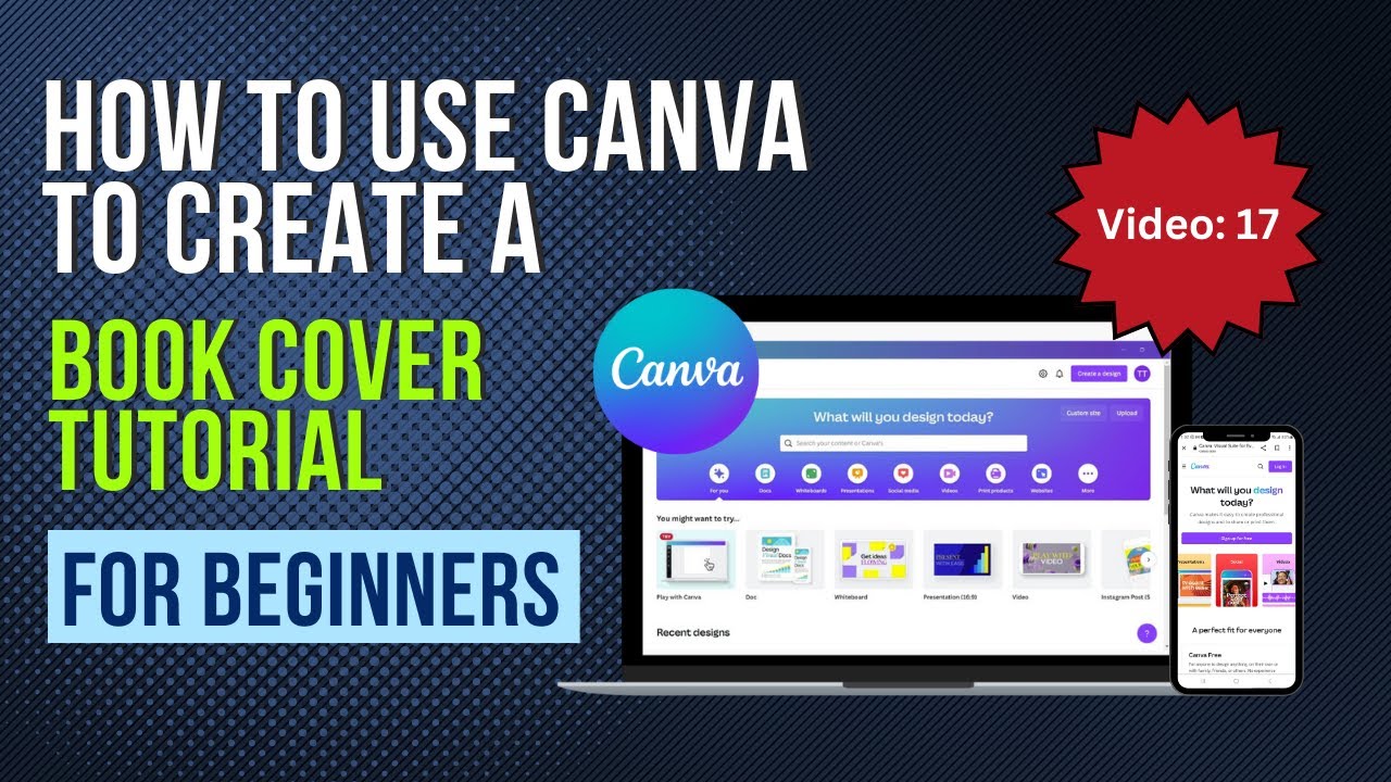 How To Use Canva To Create A Book Cover Tutorial For Beginners Youtube