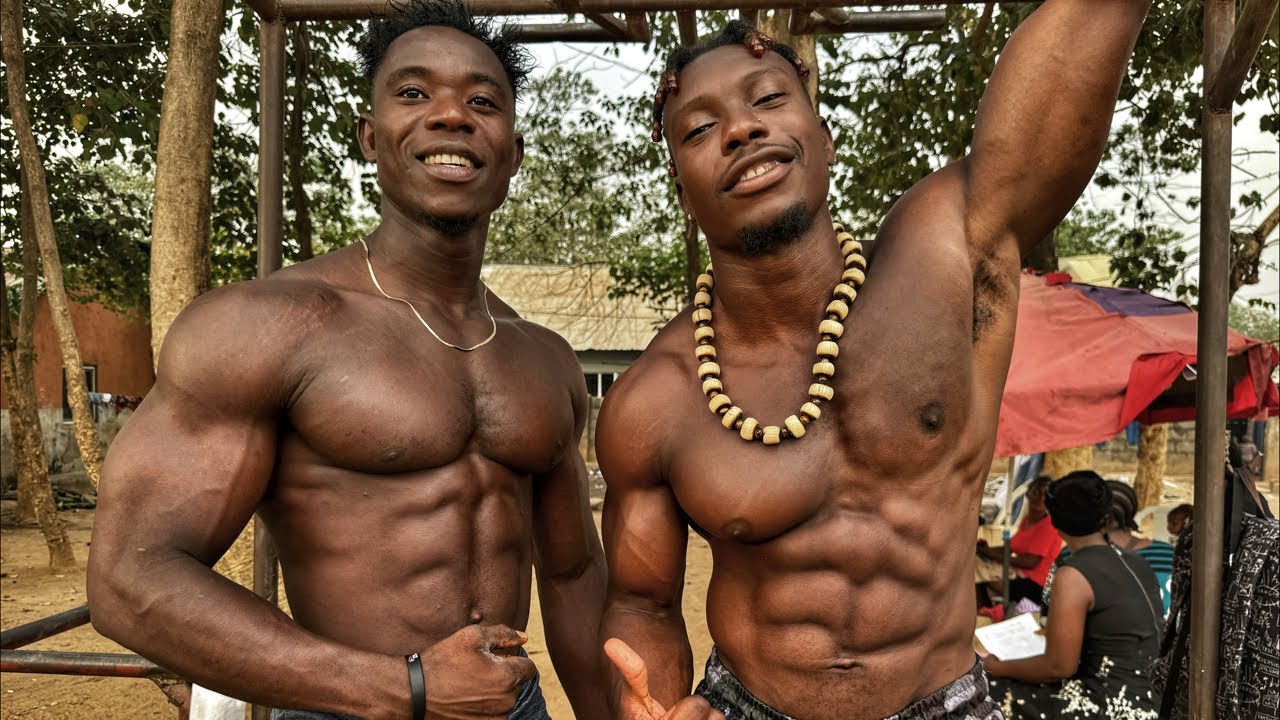 Training With A Nigerian Bodybuilder Vegeta Pain Youtube
