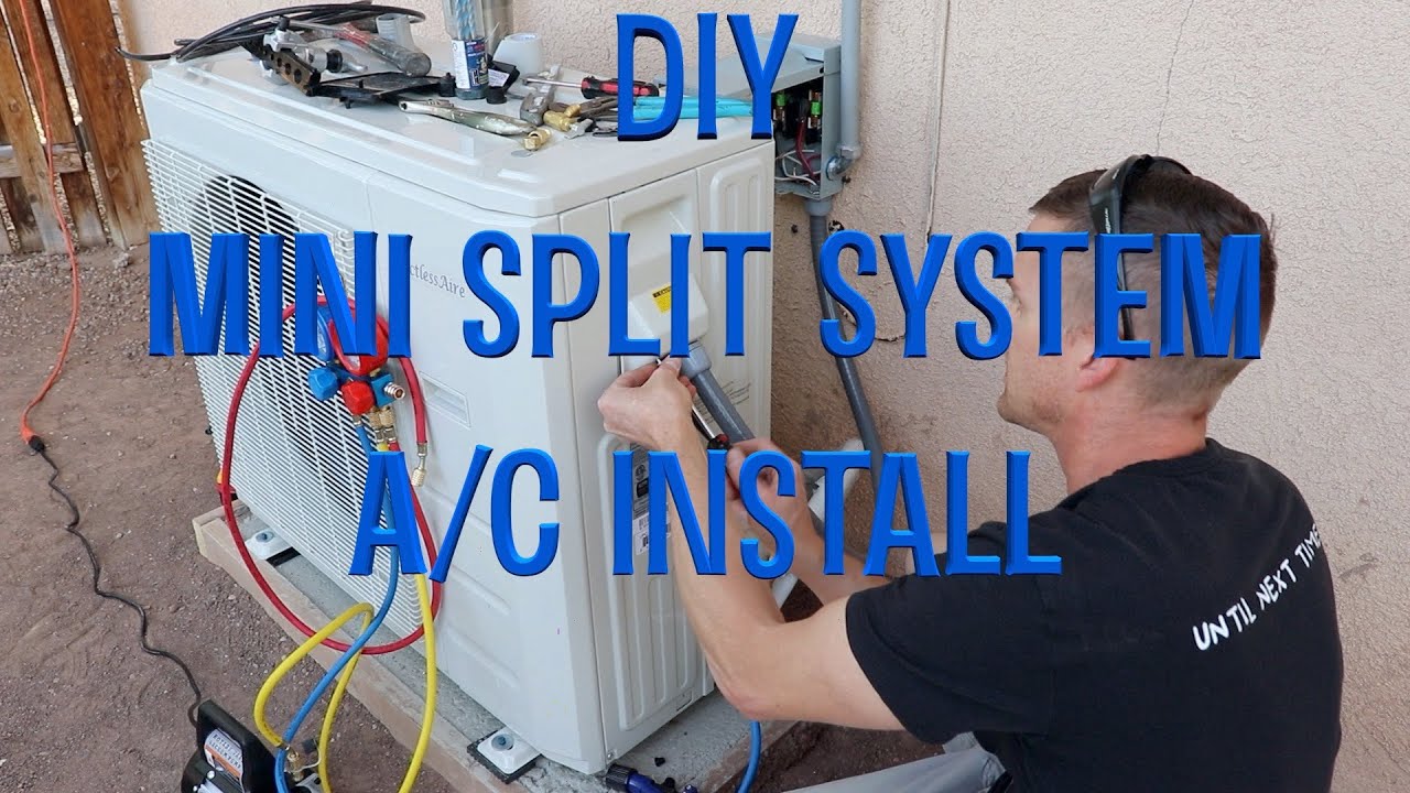 Diy Mini Split System Install Youtube