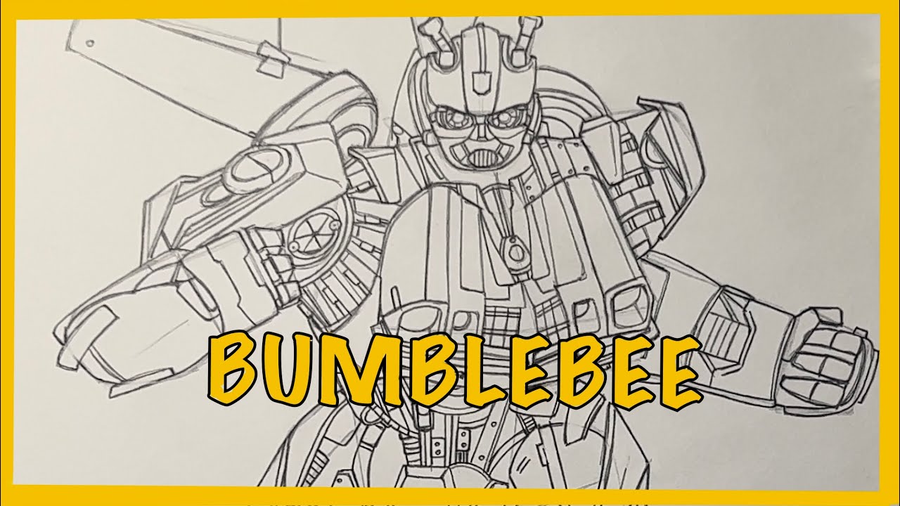 How To Draw Bumblebee Drawing Tutorial Part 1 Youtube