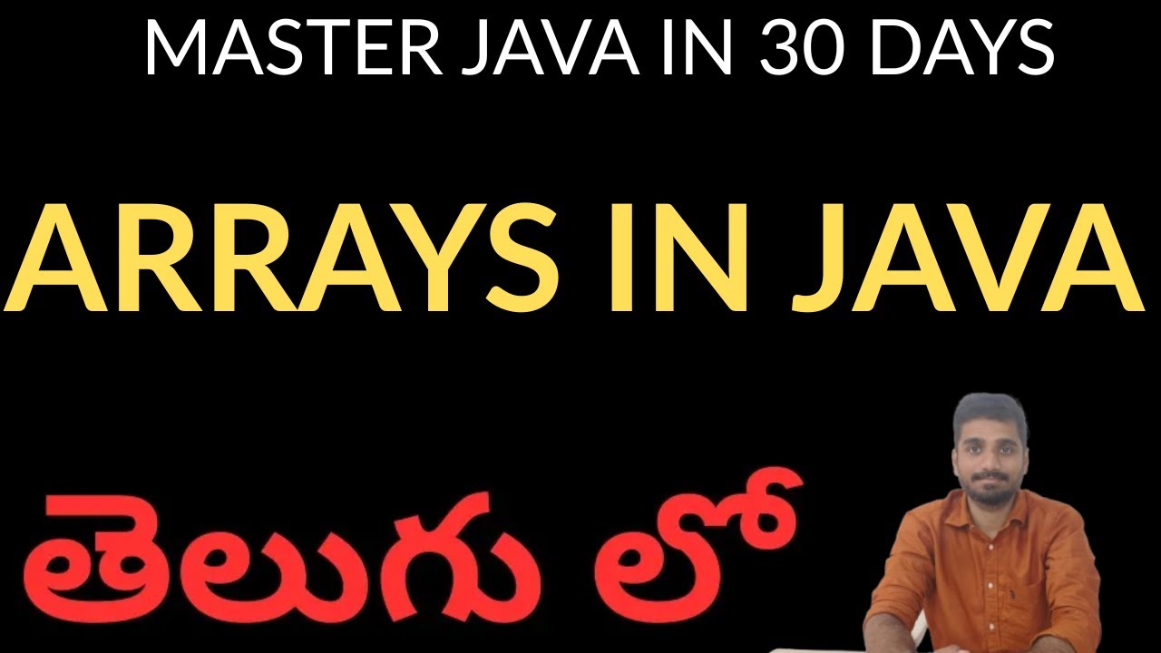Arrays In Java Telugu Youtube