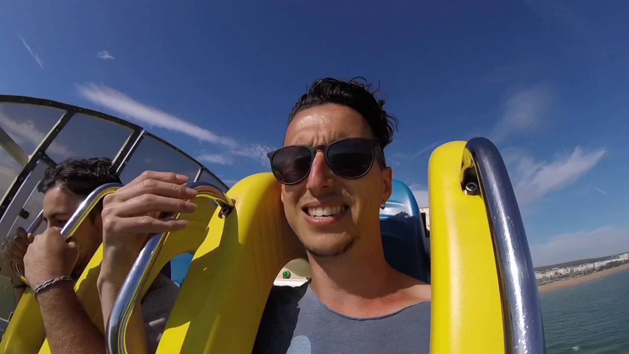 Riding The Booster At Brighton Pier Youtube