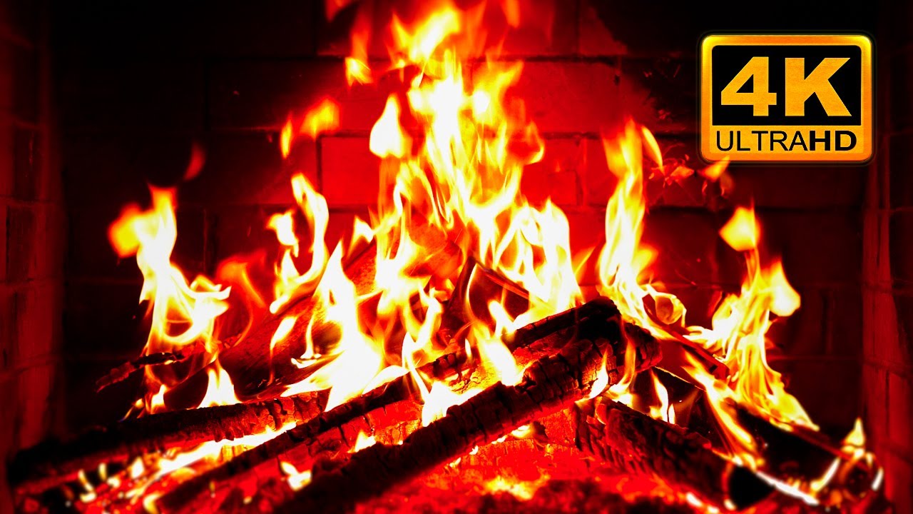Fireplace 4k рџ ґ Fireplace Video With Burning Logs Fire Sounds
