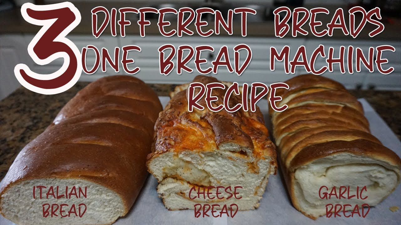 3 Bread Machine Recipes From Same Base Recipe Youtube