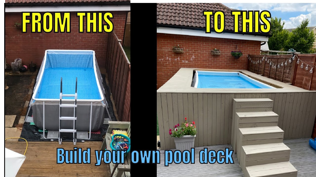 Intex Swimming Pools Deck How To Level The Ground For Your Above