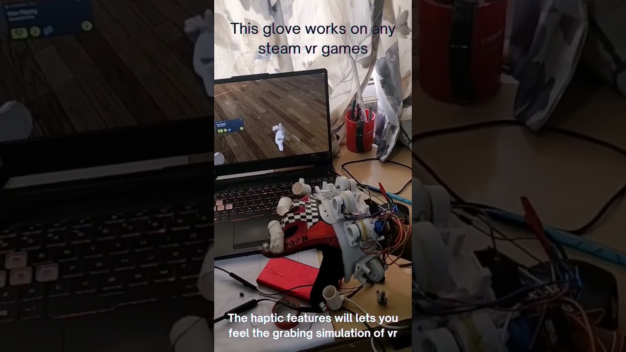 Diy Haptic Vr Glove Controller Youtube