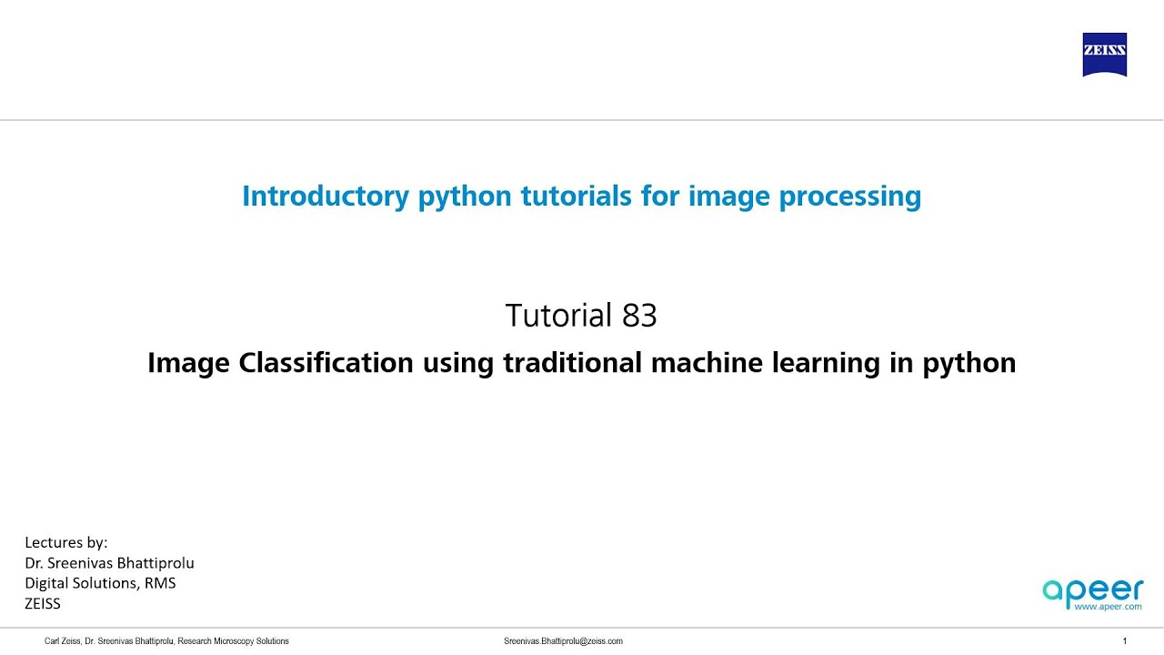 Tutorial 83 Image Classification Using Traditional Machine Learning