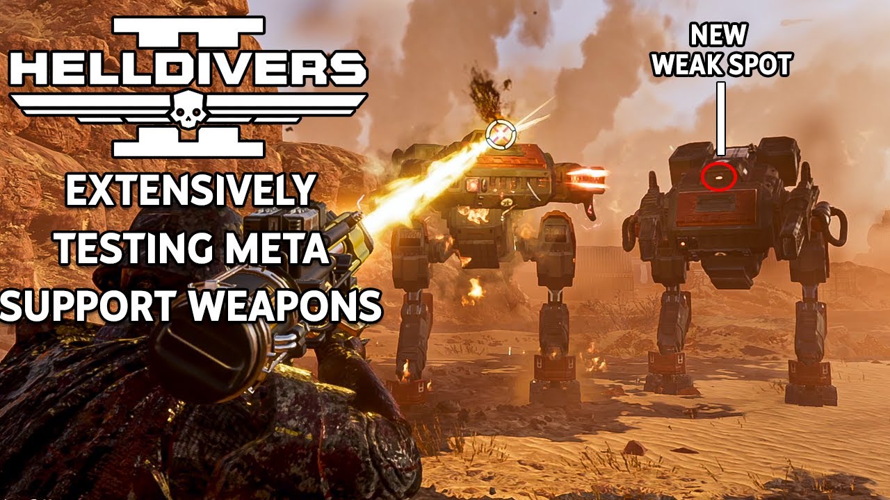 Best Support Weapons Vs War Striders Helldivers 2 Youtube