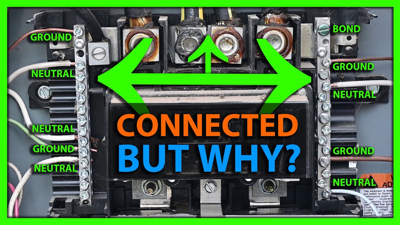 Why Neutrals Grounds Are Connected In A Main Panel Youtube