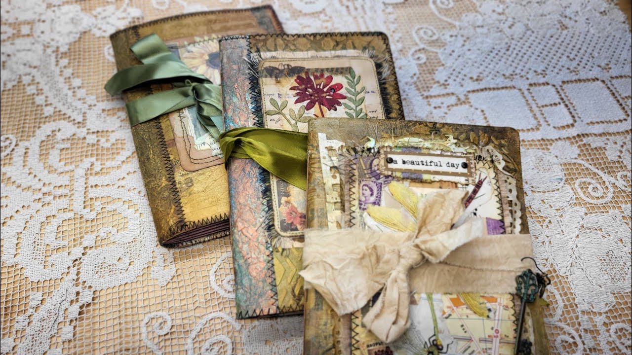More Handmade Junk Journals And Ephemera Folder Youtube