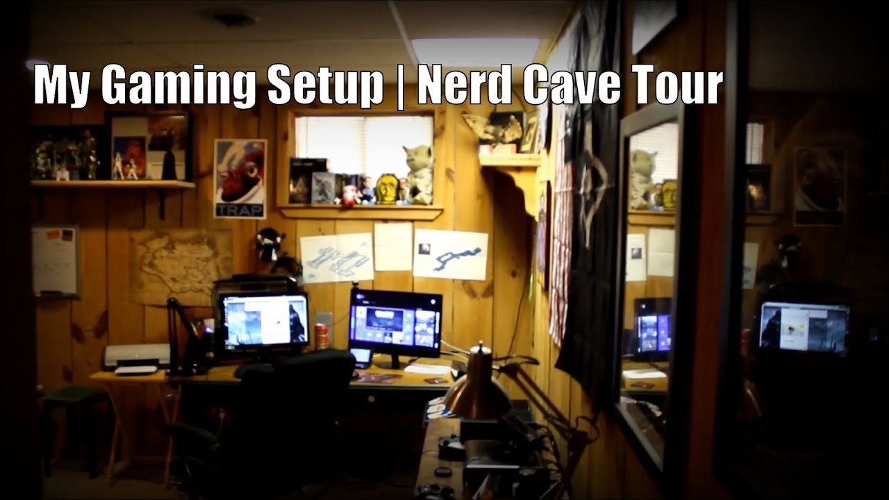 My Gaming Setup Nerd Cave Tour Youtube