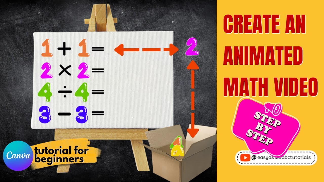 Learn How To Create A Canva Math Animation Video Canva Tutorial Step By