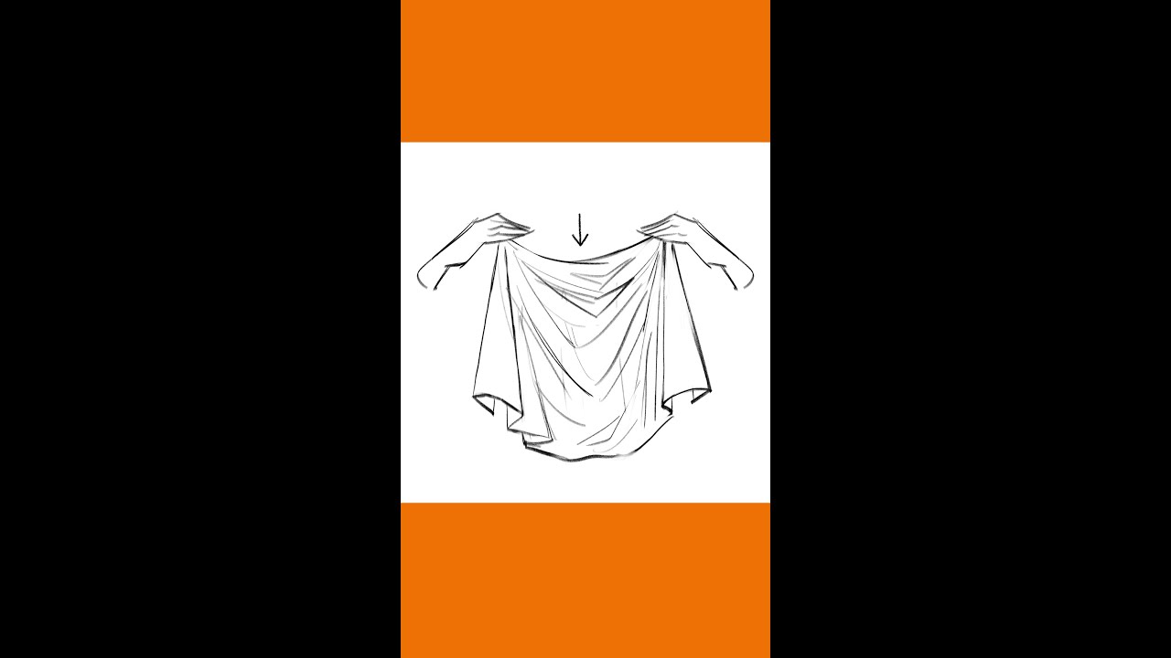 How To Draw 7 Common Fabric Folds Youtube