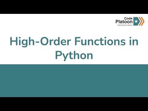 W2d3 High Order Functions In Python Youtube