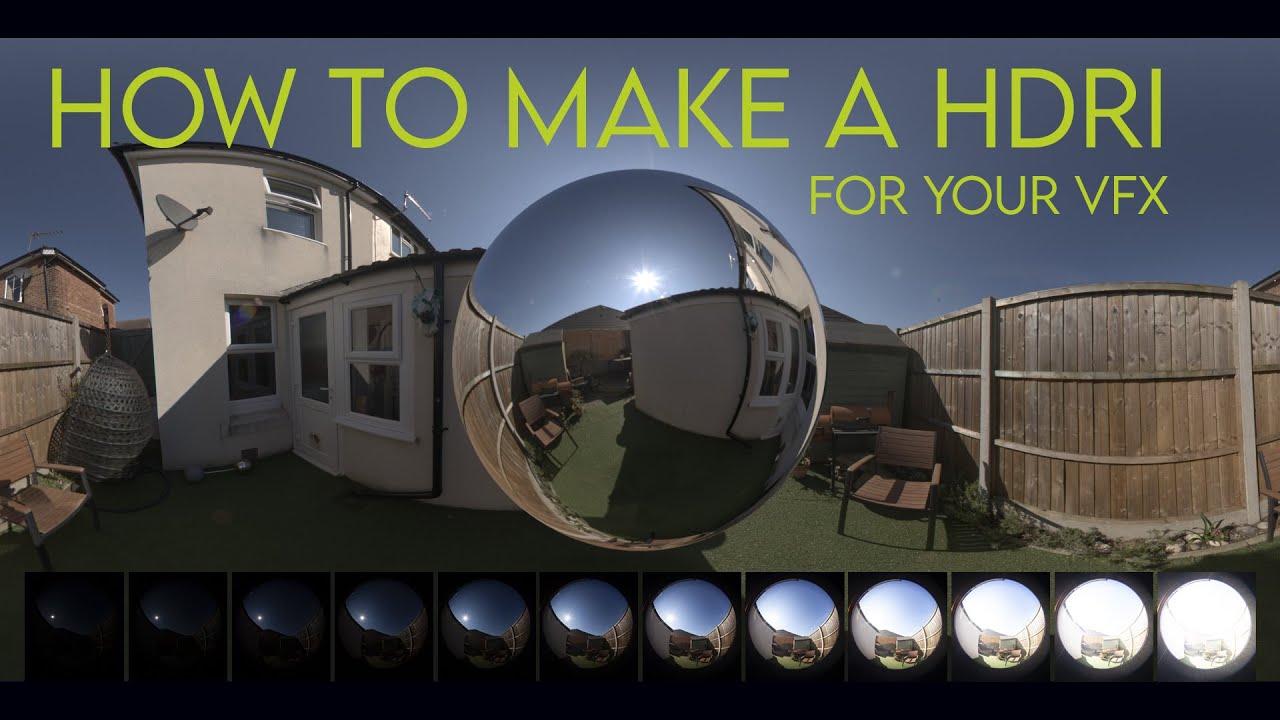 How To Make A Hdri Map For Vfx Youtube