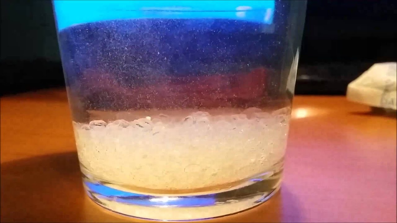 Silica Gel And Water Youtube