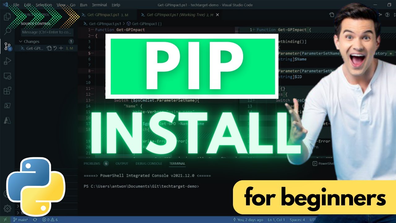 How To Pip Install Python Packages Easy Youtube