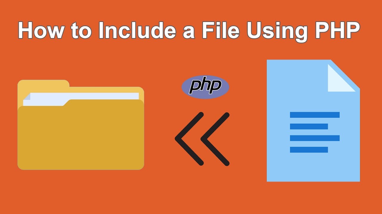 How To Include A File By Using Php Youtube